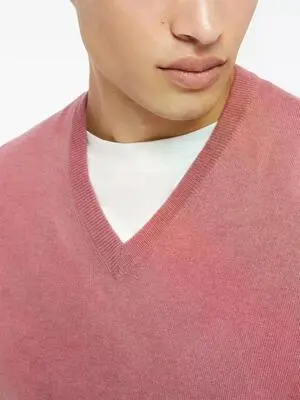Brunello Cucinelli Fine Knit Cashmere V-neck Jumper