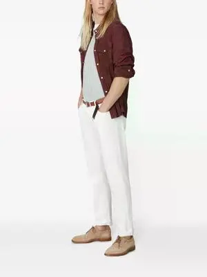 Brunello Cucinelli Long-sleeve Suede Shirt - Red