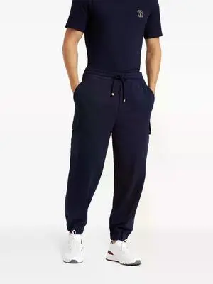 Brunello Cucinelli Straight-leg Cotton-blend Track Pants