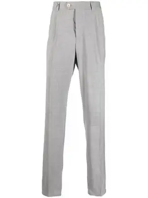 Brunello Cucinelli Virgin Wool Tailored Trousers - Grey