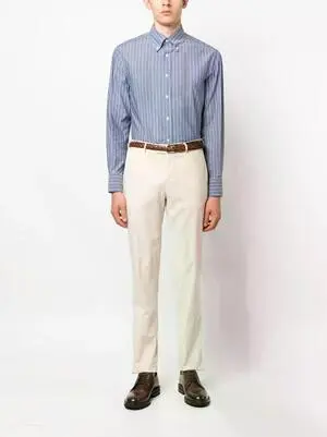 Brunello Cucinelli Striped Button-up Cotton Shirt