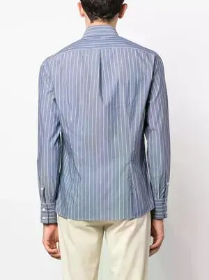 Brunello Cucinelli Striped Button-up Cotton Shirt