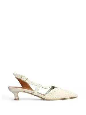 L'ARIANNA Ariadne Woven Slingback Pumps