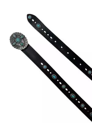Orciani Embellished Leather Belt