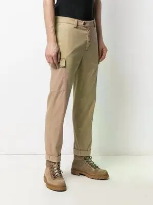 Brunello Cucinelli Beige Stretch Cotton Cargo Trousers