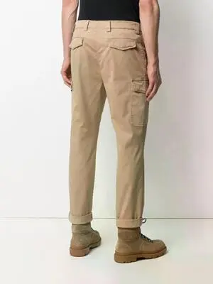 Brunello Cucinelli Beige Stretch Cotton Cargo Trousers