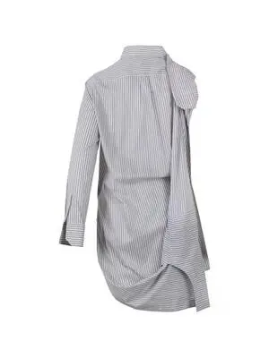 BALOSSA Asymmetric Striped Shirt