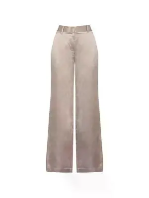 PANICALE Satin-finish Wide-leg Trousers