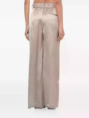 PANICALE Satin-finish Wide-leg Trousers