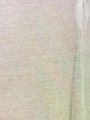 Avant Toi Beige Linen Metallic Finish Palazzo Pants