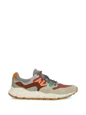 FLOWER MOUNTAIN Yamano 3 Panelled Sneakers - Orange