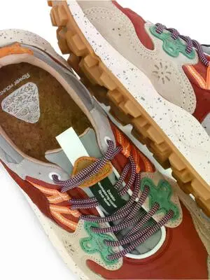 FLOWER MOUNTAIN Yamano 3 Panelled Sneakers - Orange