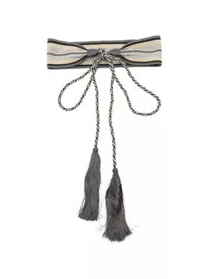 Antonio Marras Braided Belt With Tassel Detail - Grey