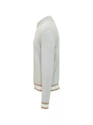 FILIPPO DE LAURENTIIS Zip-up Bomber Jacket With Striped Trim