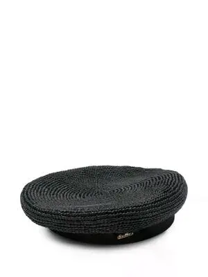 Borsalino Logo Plaque Beret