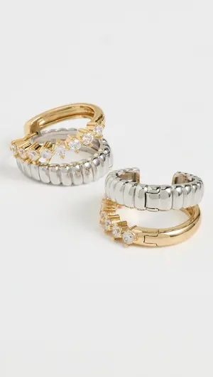 LUV AJ Sierra Split Huggy Earrings