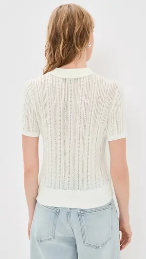 Joe's Jeans The Davey Pointelle Cardigan - Ecru