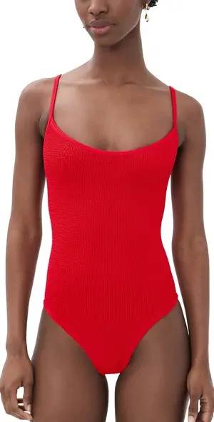Hunza G Pamela One Piece Swimsuit - Red