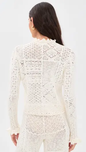 Ba&sh Soria Cardigan With Removable Flower Detail