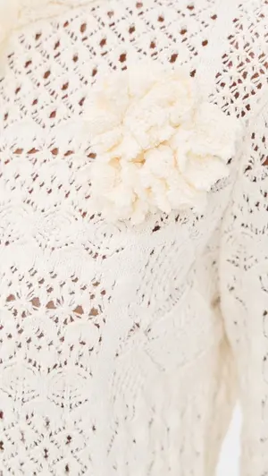 Ba&sh Soria Cardigan With Removable Flower Detail