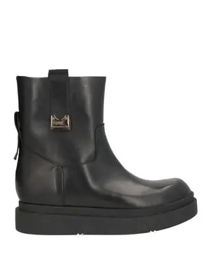 OVYE Leather Ankle Boots With Flatform Sole