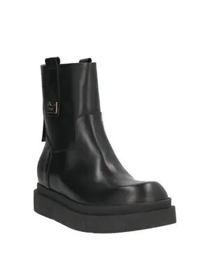 OVYE Leather Ankle Boots With Flatform Sole