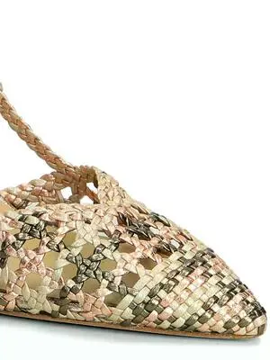 L'ARIANNA Woven Slingback Pumps