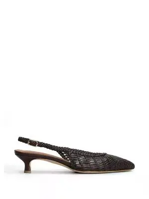 L'ARIANNA Woven Slingback Pumps