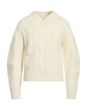JIL SANDER Mohair Wool Blend Sweater - Ivory