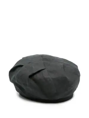 Yohji Yamamoto Pleated Crown Newsboy Hat