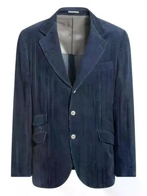 Brunello Cucinelli Cotton-cashmere Blazer - Blue