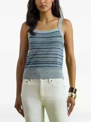 Ralph Lauren Striped Square Neck Sleeveless Top