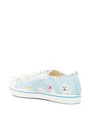 Fiorucci Printed Cotton Sneakers