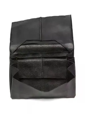 MA+ Cross-motif Leather Wallet