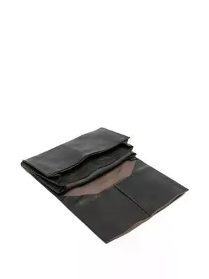 MA+ Cross-motif Leather Wallet