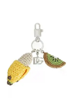 Dolce & Gabbana Metal Keychain With Charms