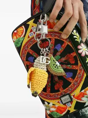 Dolce & Gabbana Metal Keychain With Charms