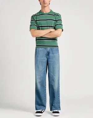 Sandro Baggy Jeans In Cotton Denim
