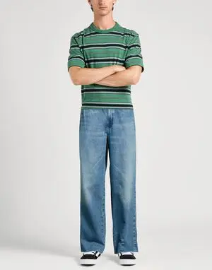 Sandro Baggy Jeans In Cotton Denim