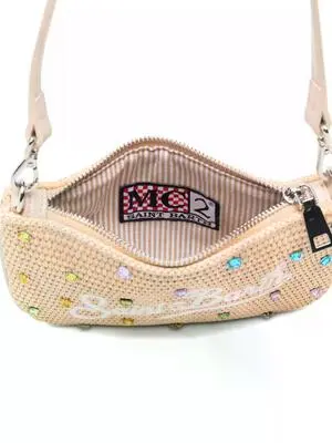 MC2 SAINT BARTH Parisienne Crystal-embellished Clutch Bag