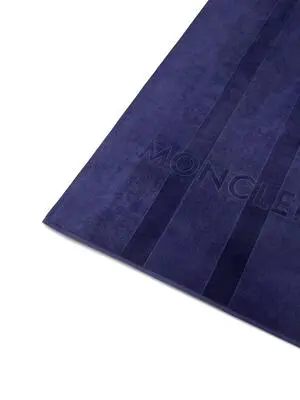 Moncler Logo-embossed Striped Beach Towel