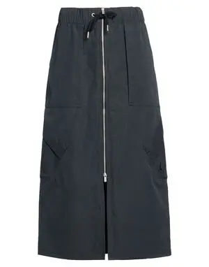 JORDAN Flared Midi Skirt With Embroidered Logo
