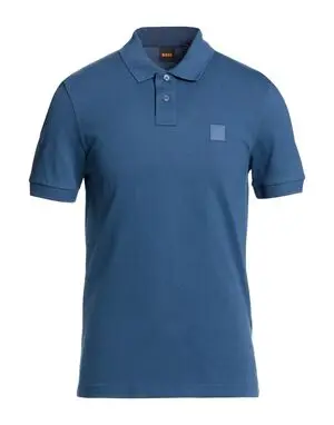 BOSS Polo Shirt Size Cotton, Elastane - Green