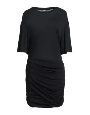 DONDUP Draped Mini Dress In Viscose, Modal, And Silk