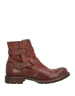 Moma Leather Ankle Boots - Brown