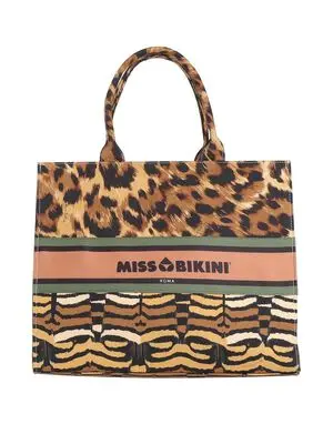 MISS BIKINI LUXE Maxi Leopard Print Canvas Tote