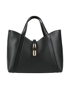 Furla Textured Leather Tote Bag - Black