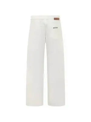 Palm Angels Logo Embroidered Jeans