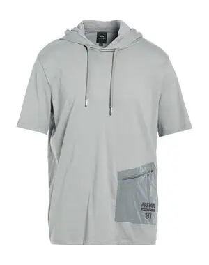 Armani Exchange Light Cotton And Polyamide T-shirt - Grey