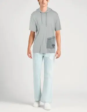 Armani Exchange Cotton And Polyamide T-shirt - Light Grey